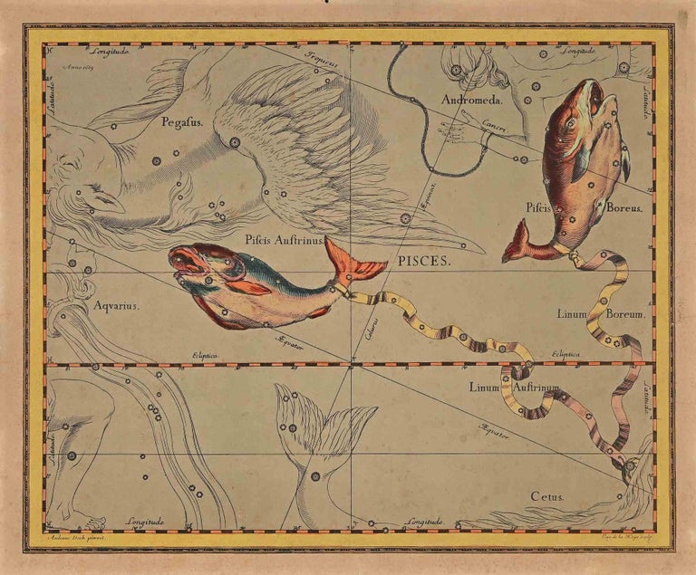 Charles de la Haye - Pisces - Etching by Charles De la Haye - 18th ...