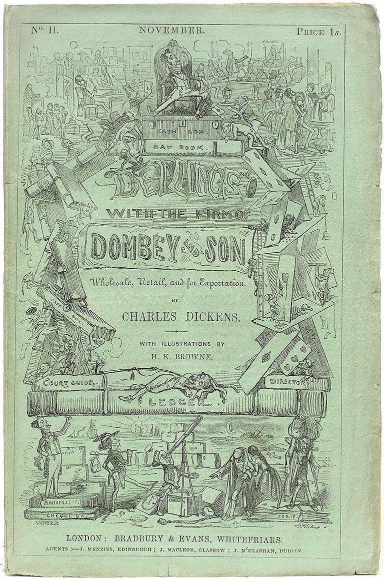 Charles DICKENS. Dombey and Son! FIRST EDITION IN THE ORIGINAL 19 PARTS ...