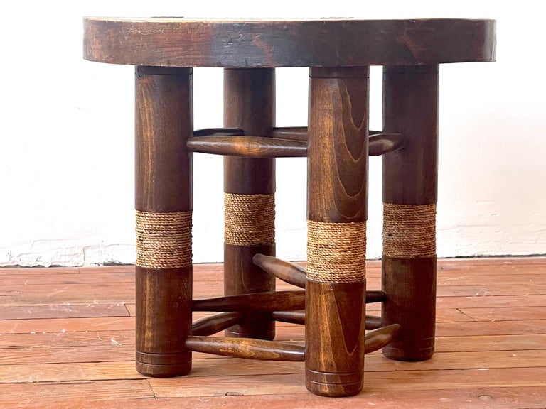 Charles Dudouyt Rope End Table For Sale at 1stDibs