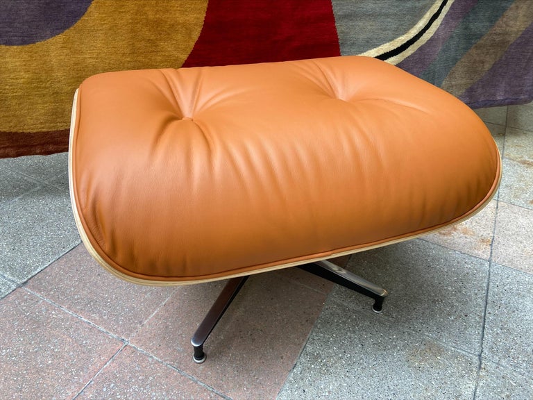 Charles Eames Cognac Lounge Chair and Ottoman, Herman Miller, 2011 at ...