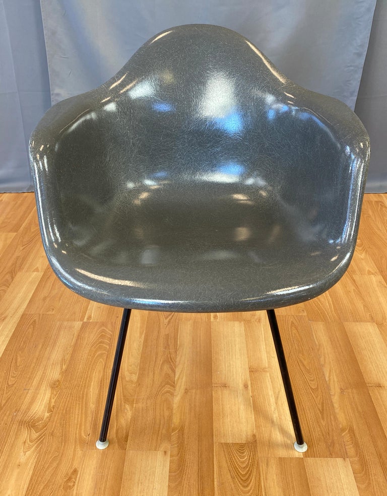 Charles Eames Flame Logo Fiberglass Shell Armchair for Herman Miller at ...