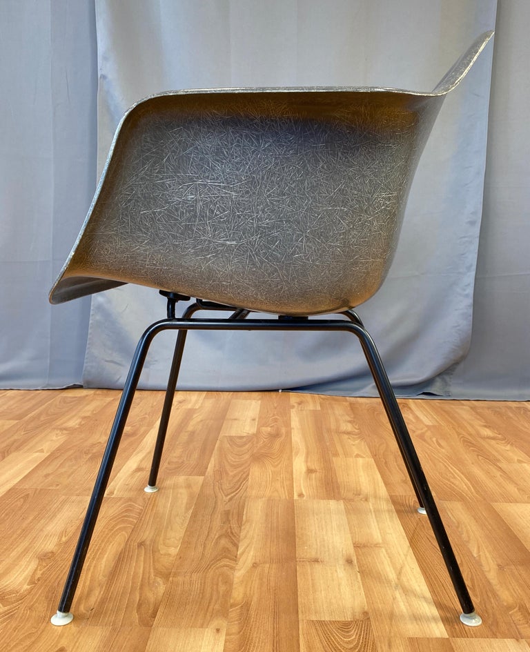 Charles Eames Flame Logo Fiberglass Shell Armchair for Herman Miller at ...