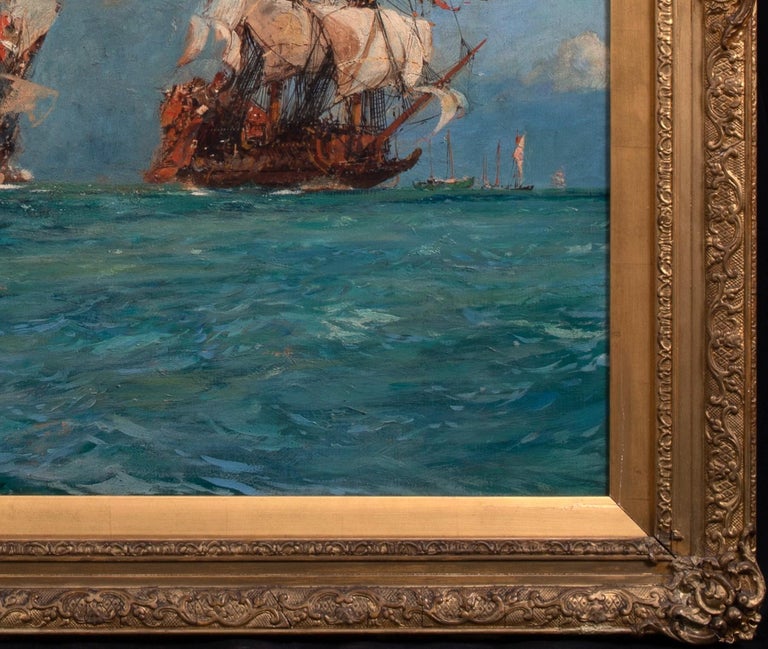 Charles Edward Dixon 1 - The Queen's Ships off Dover Circa 1588, 19th ...