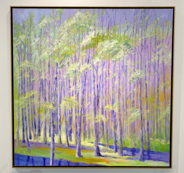 Charles Emery Ross - C.E. Ross, "Into the Woods", Colorful Green Purple ...