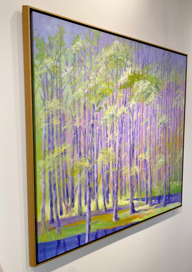 Charles Emery Ross - C.E. Ross, "Into the Woods", Colorful Green Purple ...