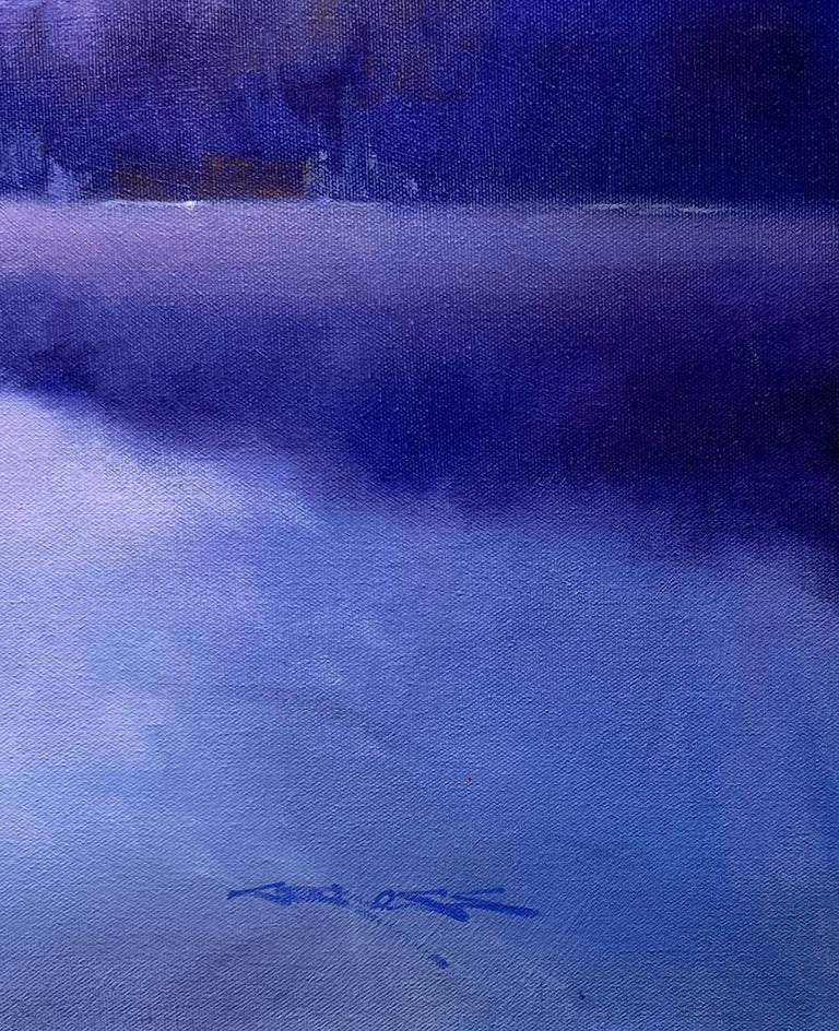 Charles Emery Ross - C.E. Ross, "Quiet Evening", Atmospheric Blue ...