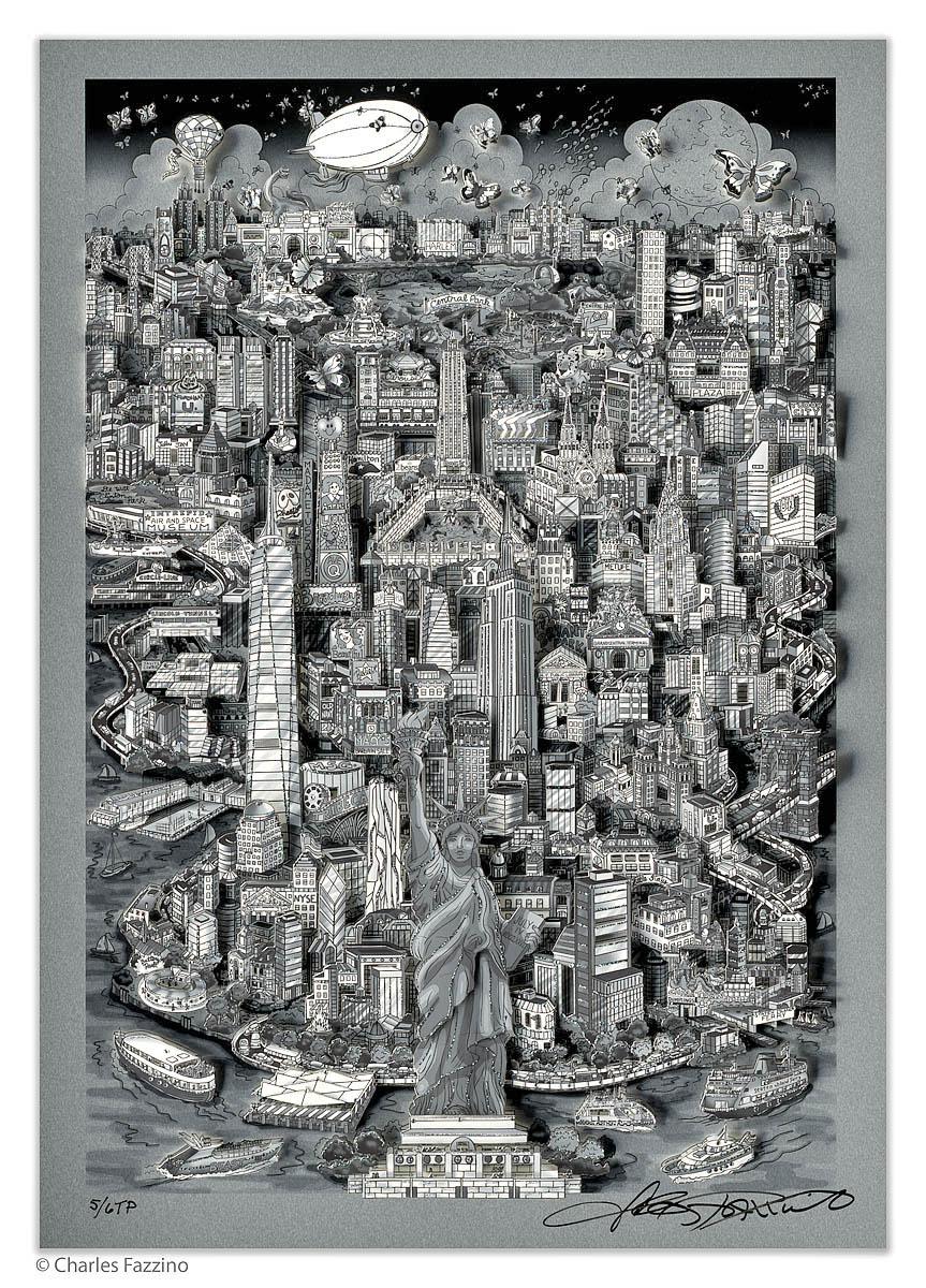 Charles Fazzino Art - 24 For Sale at 1stDibs | charles fazzino art for ...