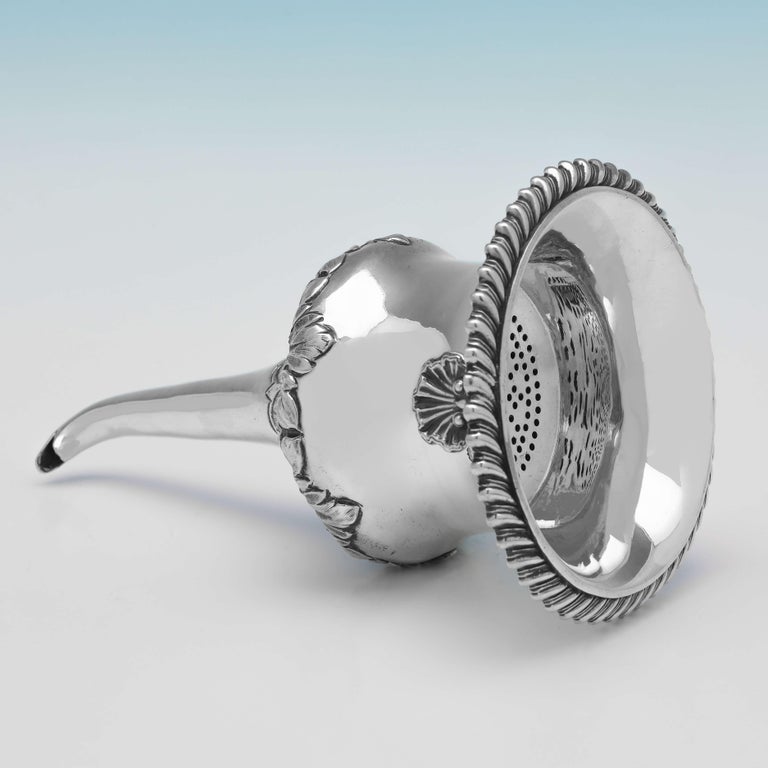 Charles Fox, George IV Period English Sterling Silver Wine Funnel ...