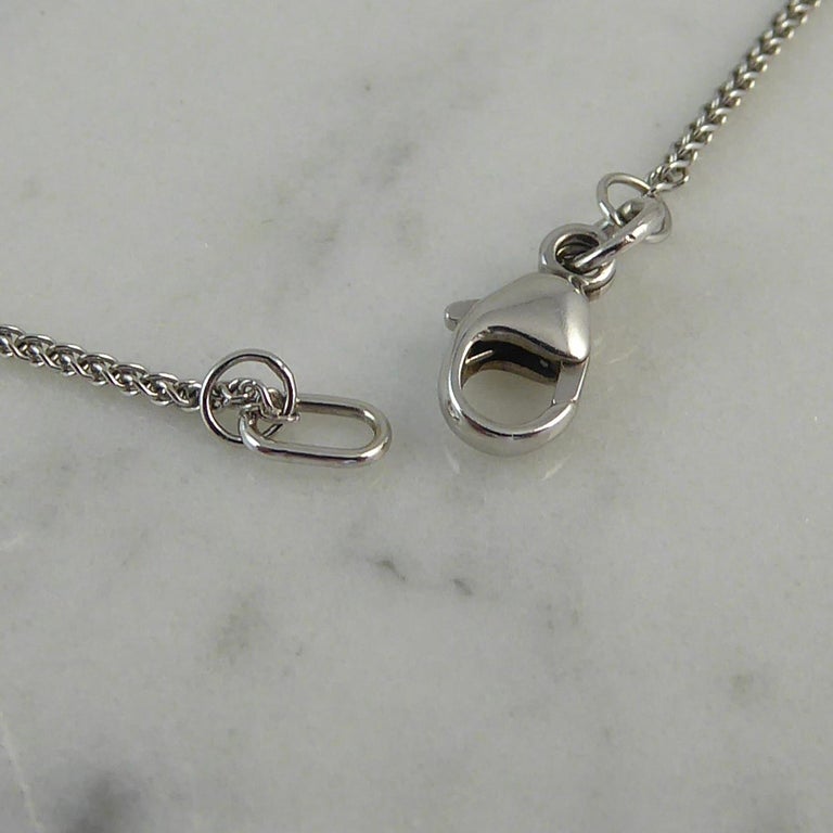 Charles Green Diamond Locket and Chain, Pre-Owned, 18 Carat Gold, Hand ...