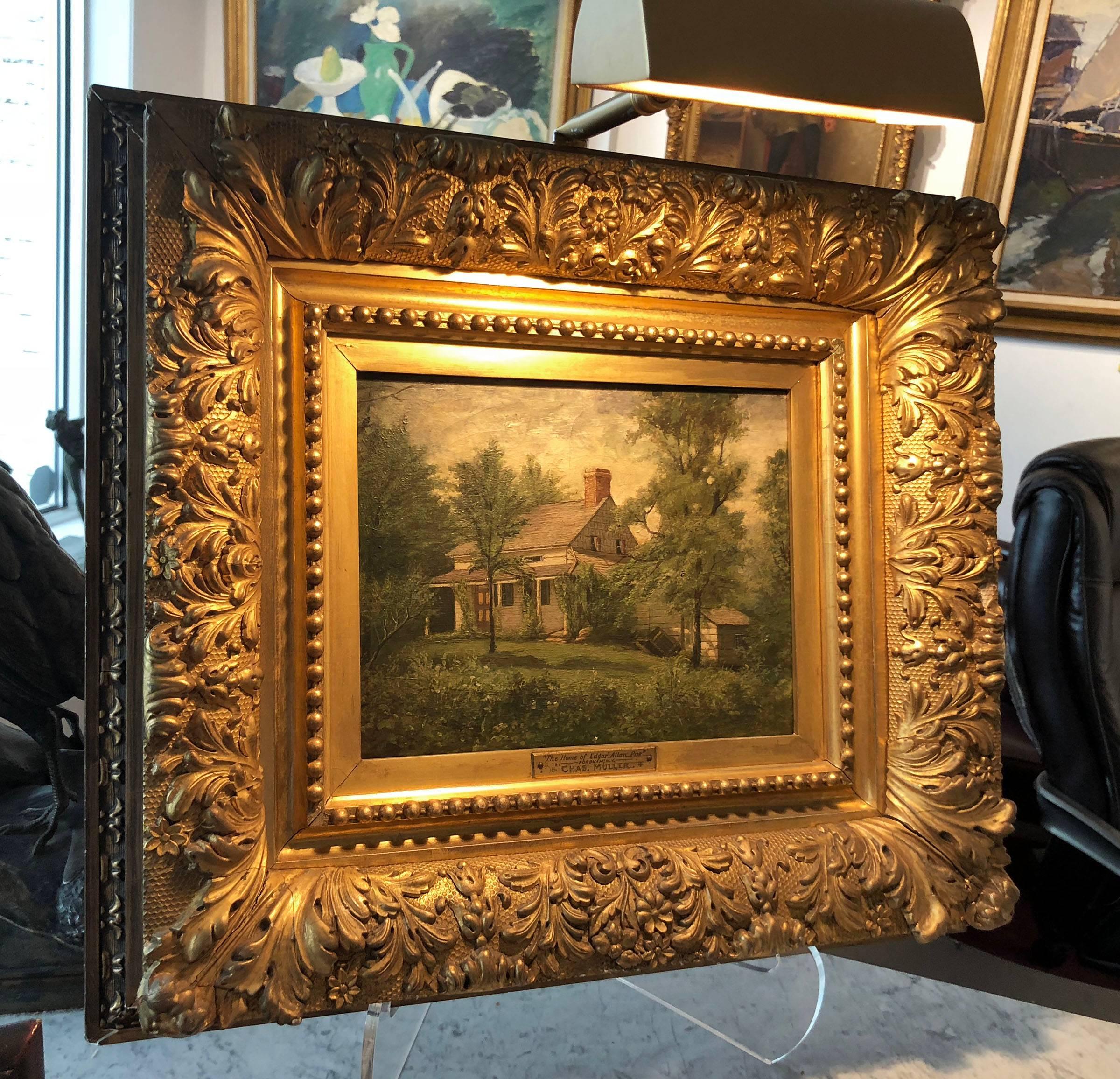 Charles Henry Miller - The Cottage of Edgar Allan Poe, New York For ...