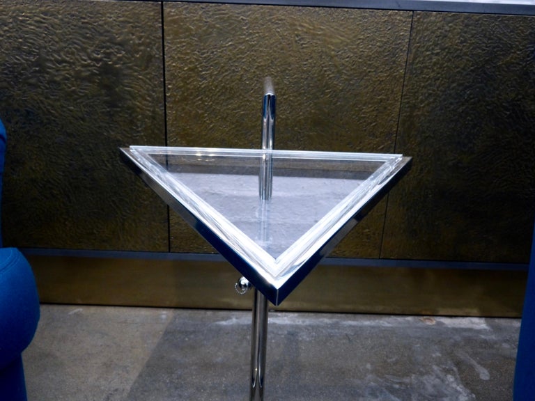Charles Hollis Jones Metric Line Triangle Table For Sale at 1stDibs