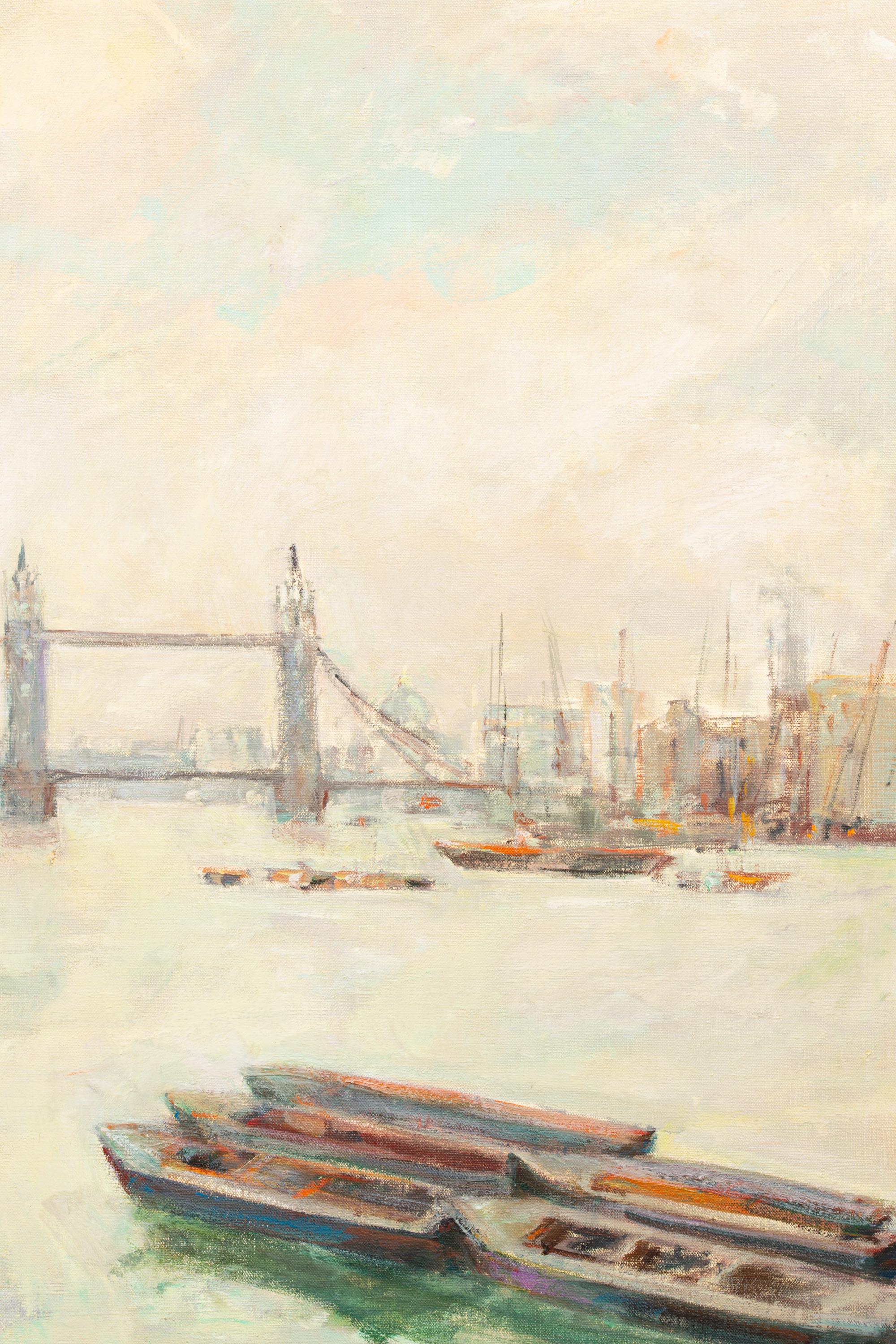 Charles Hug - 'River Thames and the Tower Bridge, London' by Charles ...