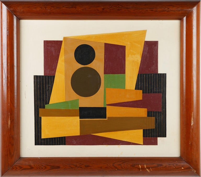 Charles Jacobson - Antique American Modernist Abstract Geometric Mid ...