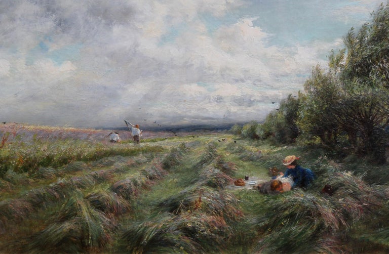 Charles James Lewis - A Breezy Haymaking Day - British Victorian ...