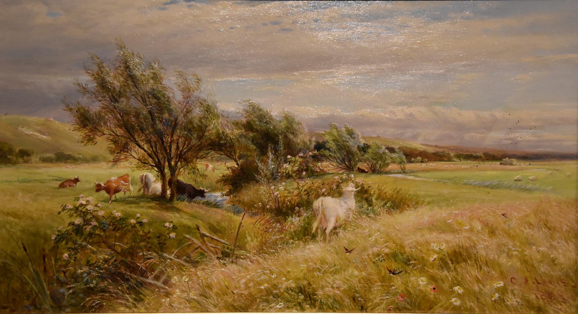 Charles James Lewis - Oil Painting by Charles James Lewis "Springtime ...