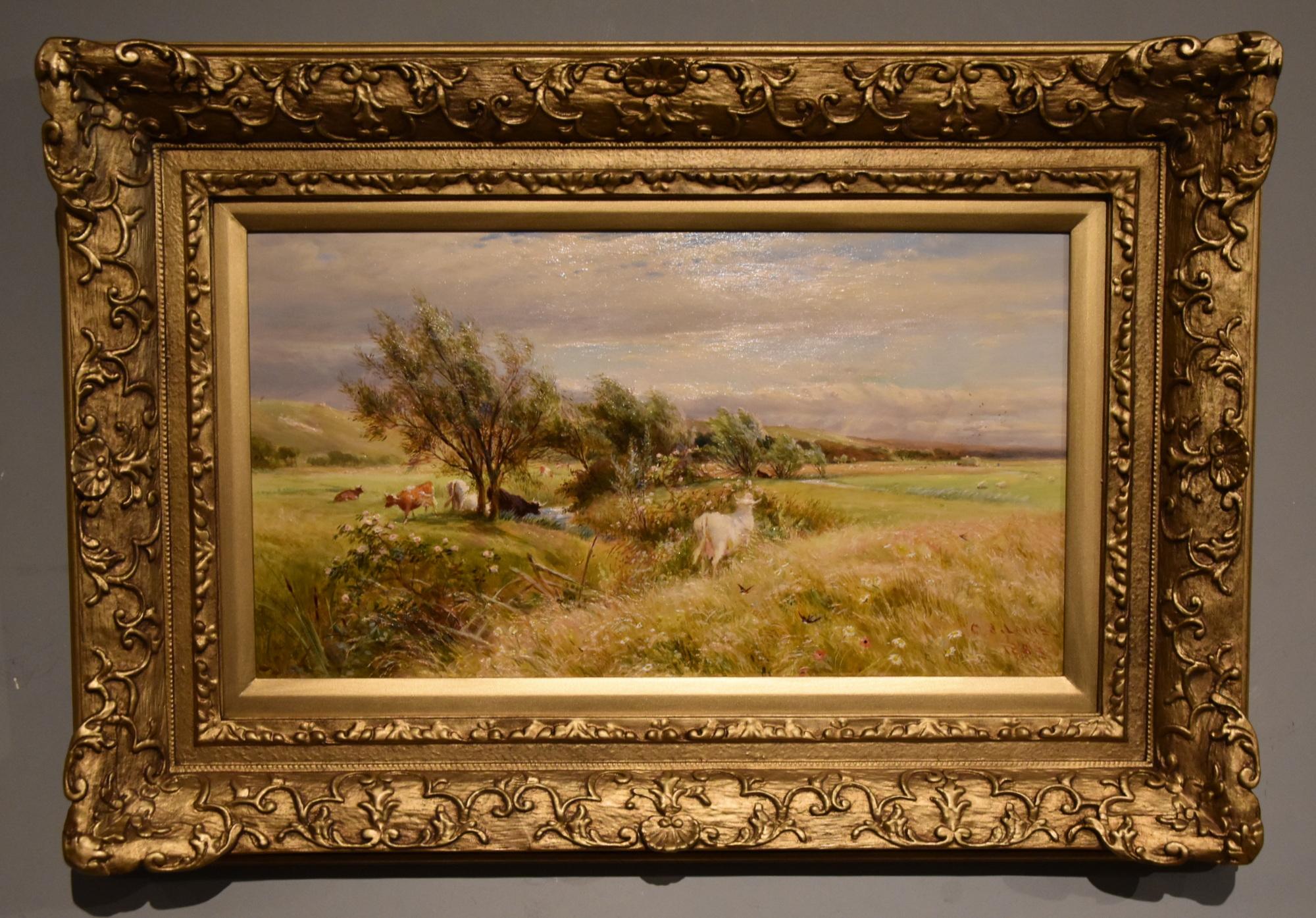 Charles James Lewis - English 19th century Victorian Cottage Garden ...