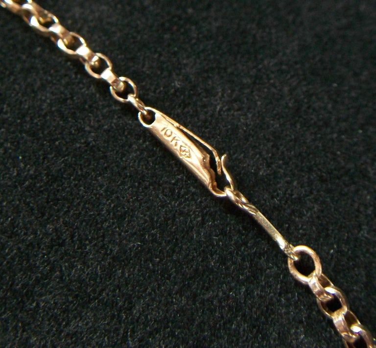 CHARLES KELLER and CO. - Antique 10K Rose Gold Belcher Chain - U.S ...
