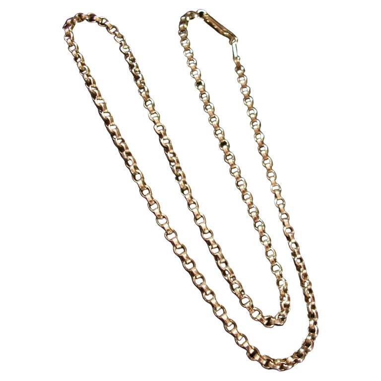 CHARLES KELLER and CO. - Antique 10K Rose Gold Belcher Chain - U.S ...