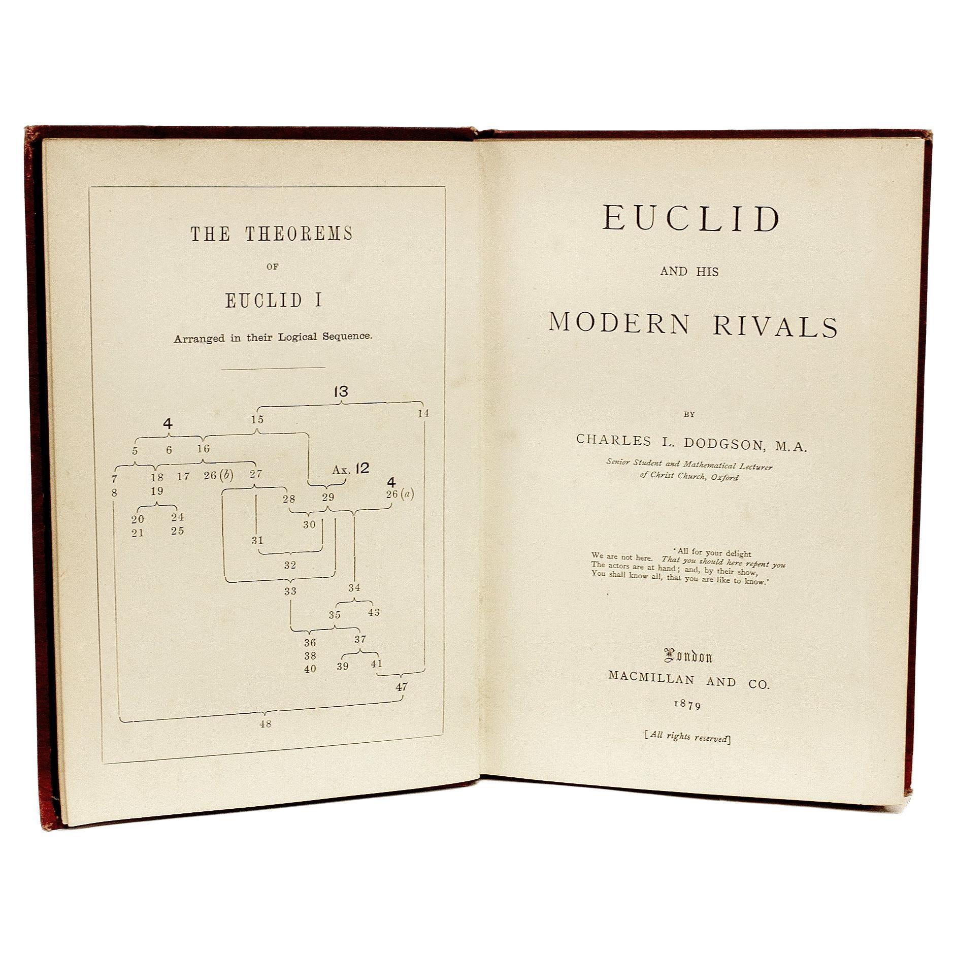 Charles L. DODGSON - Euclid And His Modern Rivals - FIRST EDITION ...