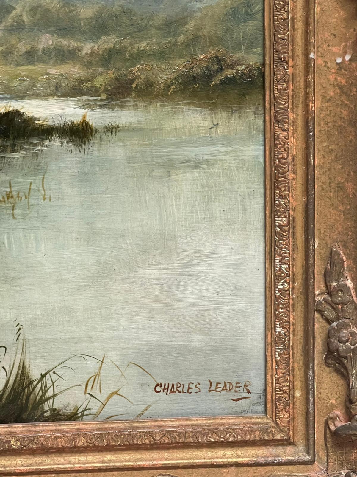 Charles Leader - Fine Victorian Scottish Loch Scene Highland Landscape ...