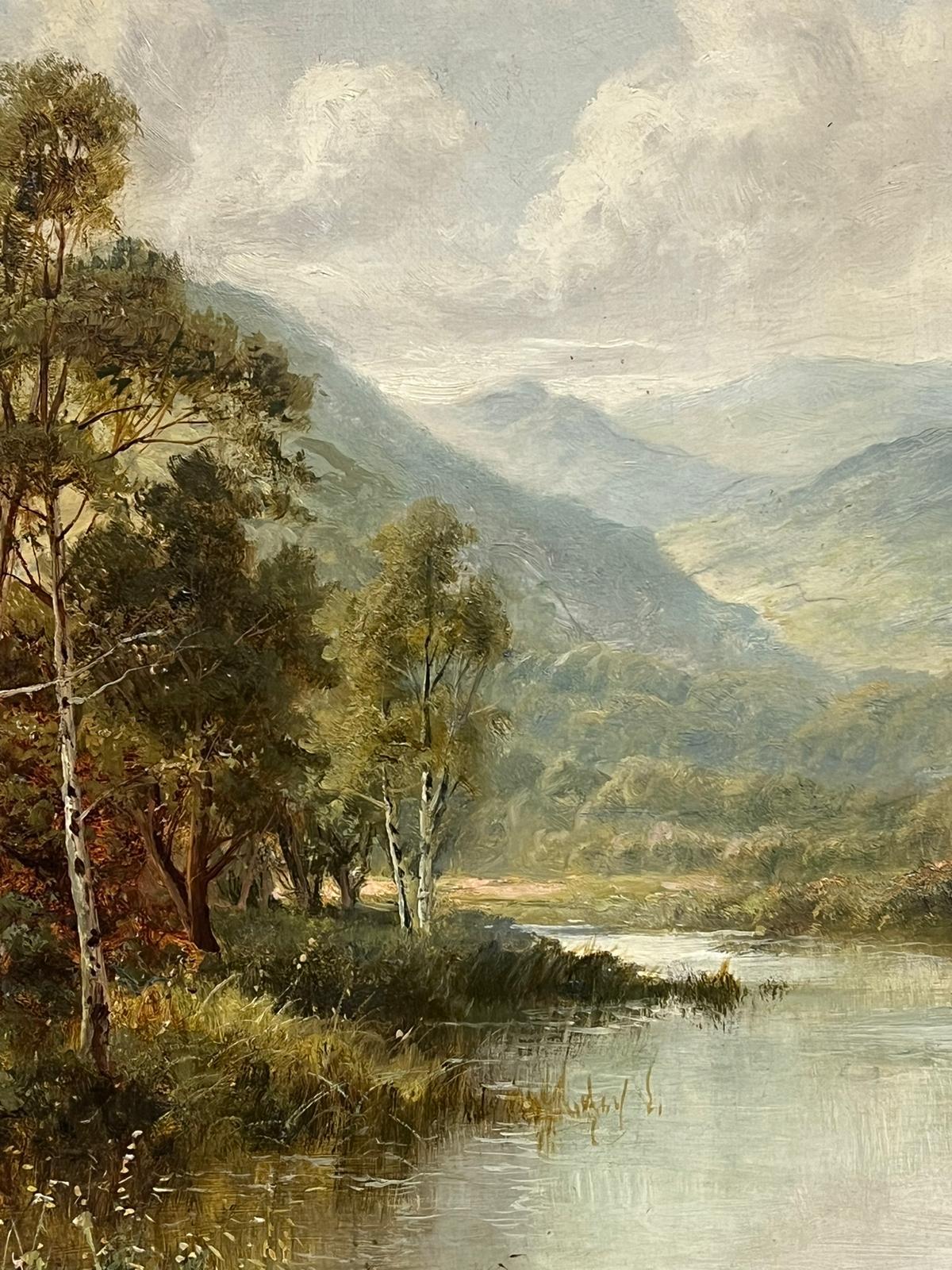 Charles Leader - Fine Victorian Scottish Loch Scene Highland Landscape ...