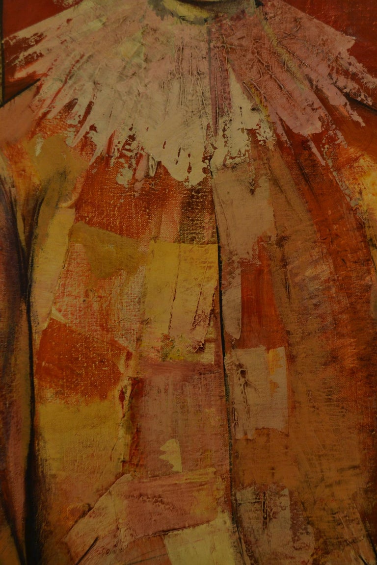 Charles Levier - Charles Levier, "Pensent Harlequin, 1966" Oil on ...