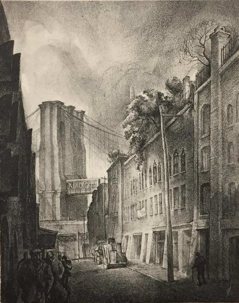 Charles Locke - View of Brooklyn Bridge at 1stDibs