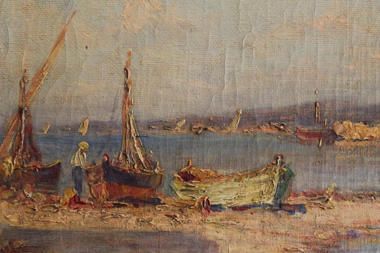 Charles Malfroy - Charles Malfroy "Fishing Village" at 1stDibs