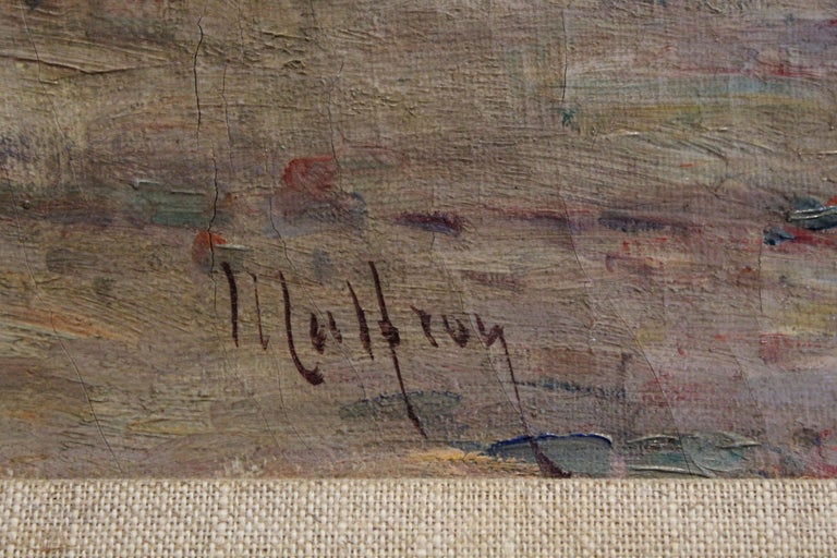 Charles Malfroy - Charles Malfroy "Fishing Village" at 1stDibs