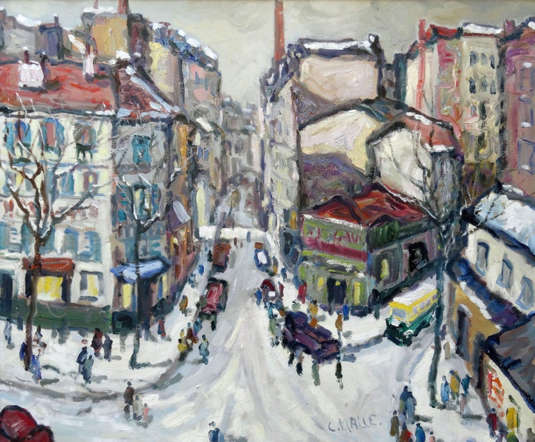 Charles Malle - Entertainment at rue Clisson in Paris. Oil on canvas ...