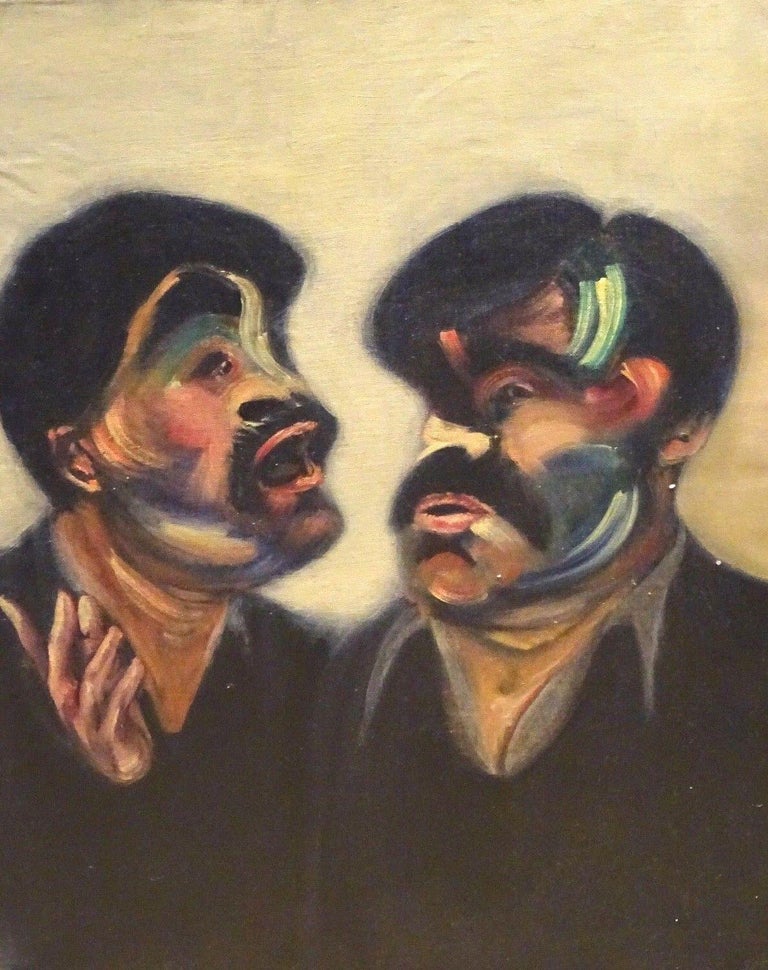 Charles Michel Maria Verlat - Double Portrait Of Two Gentlemen, 20th ...