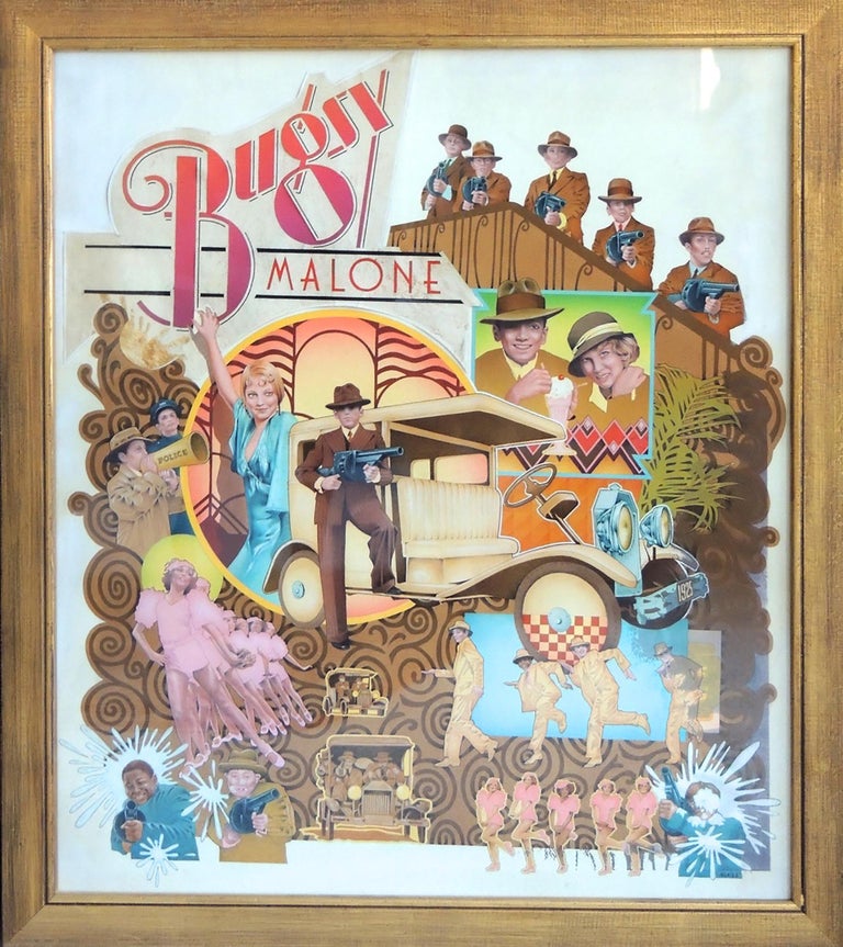 Charles Moll - Bugsy Malone, Movie Poster Illustration For Sale at 1stDibs