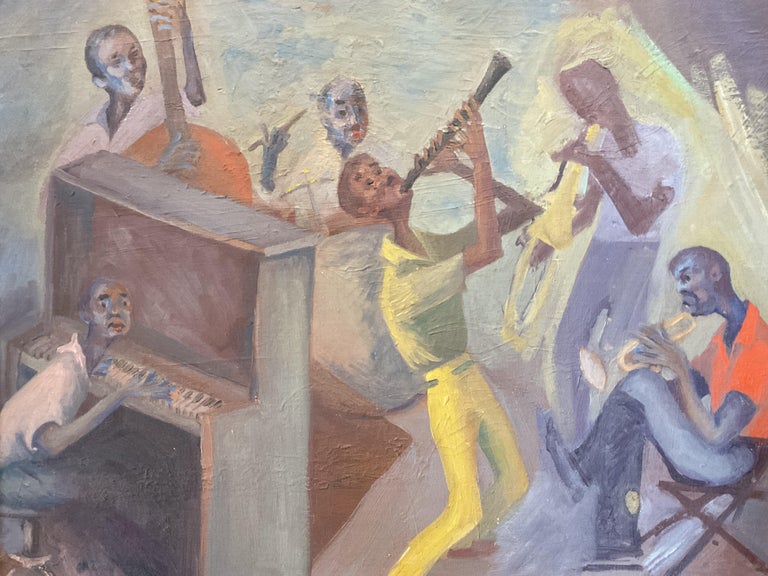Charles Nevad - Vintage Jazz Group oil painting by New Jersey artist ...