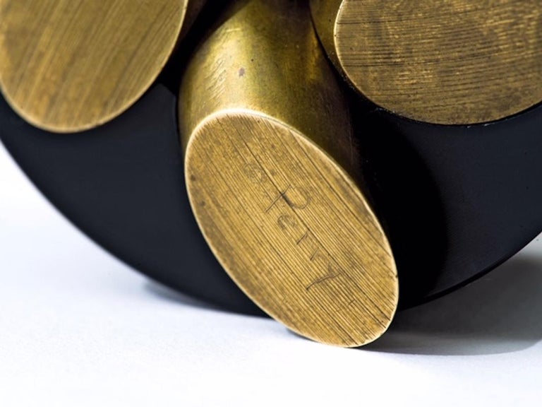 Charles O. Perry Sculptor Ball and Zen Precision Brass Puzzles at 1stDibs