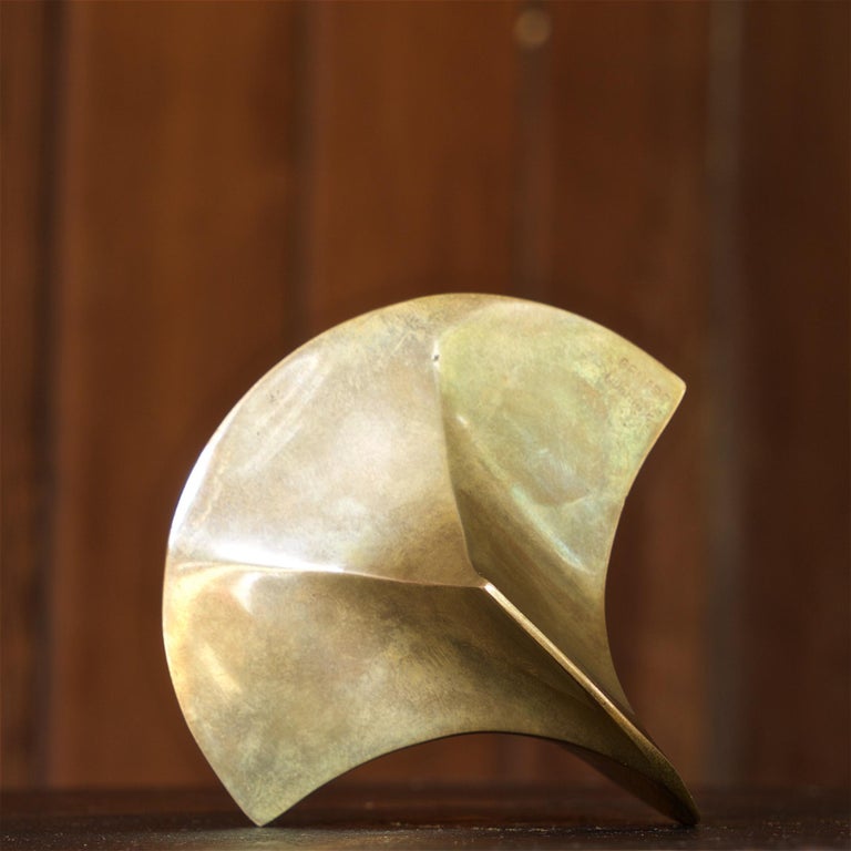 Charles O. Perry Bronze Mace Sculpture Shell Sphericon MIT Geometric ...