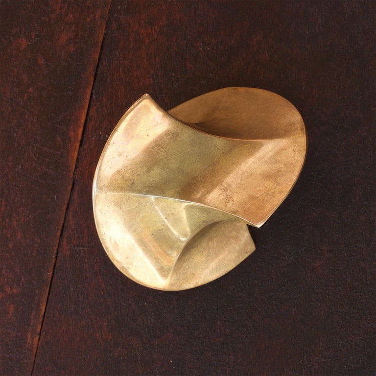 Charles O. Perry Bronze Mace Sculpture Shell Sphericon MIT Geometric ...