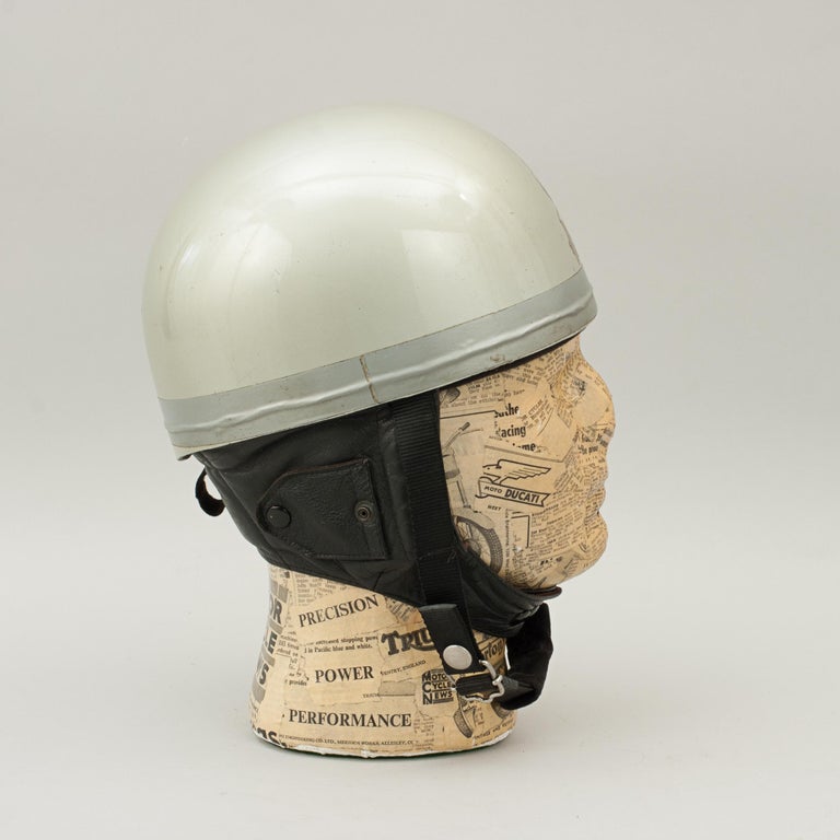 Charles Owen's Bowbilt Motorcycle Crash Helmet, Everoak, Vincent at 1stDibs