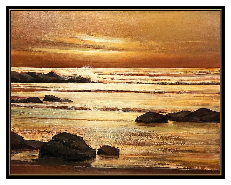 Charles Pabst - Charles Pabst Original Oil Painting On Canvas Signed ...