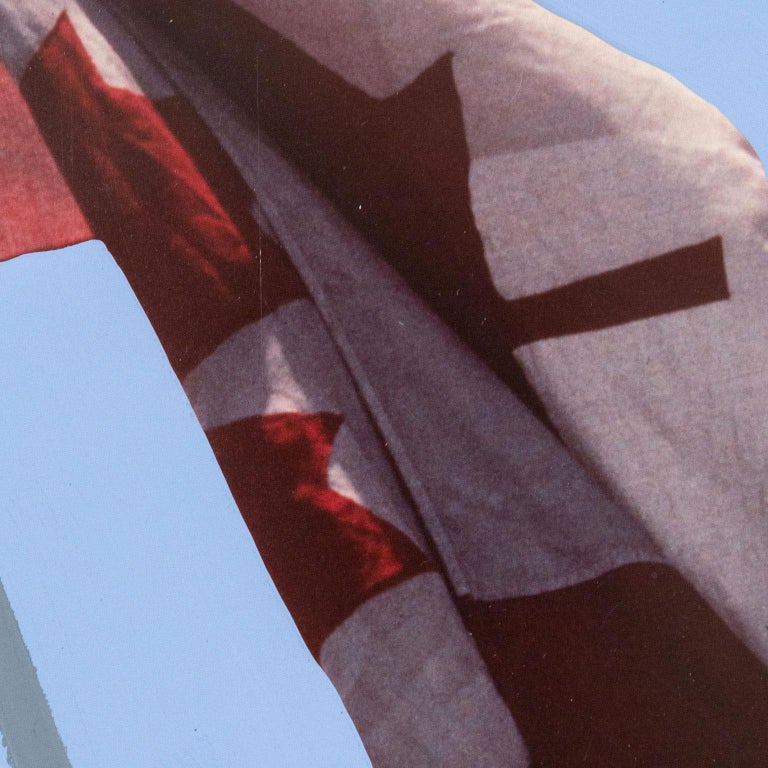 Charles Pachter - Painted Flag: Preparatory #2B For Sale at 1stDibs