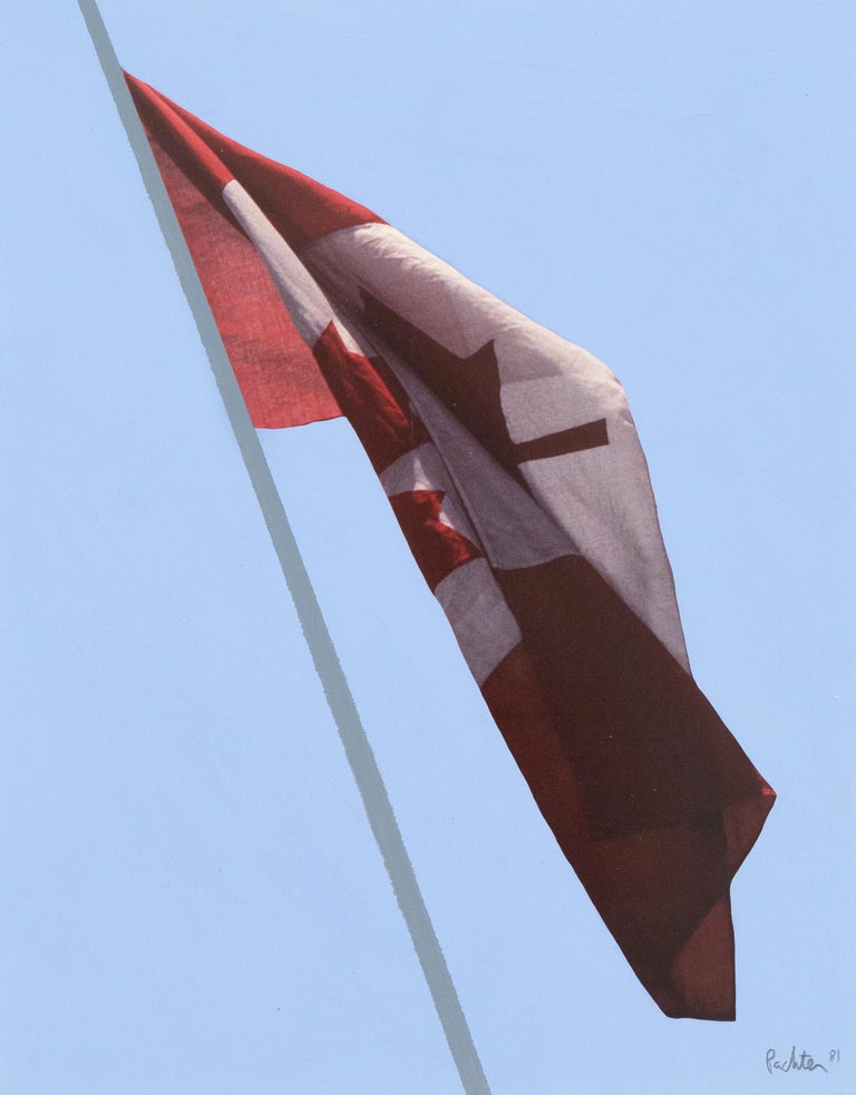 Charles Pachter - Painted Flag: Preparatory #2B For Sale at 1stDibs