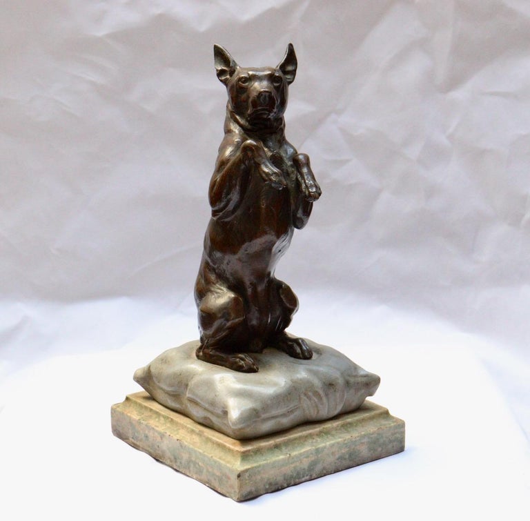 Charles Paillet Bronze Figure of a Dog For Sale at 1stDibs