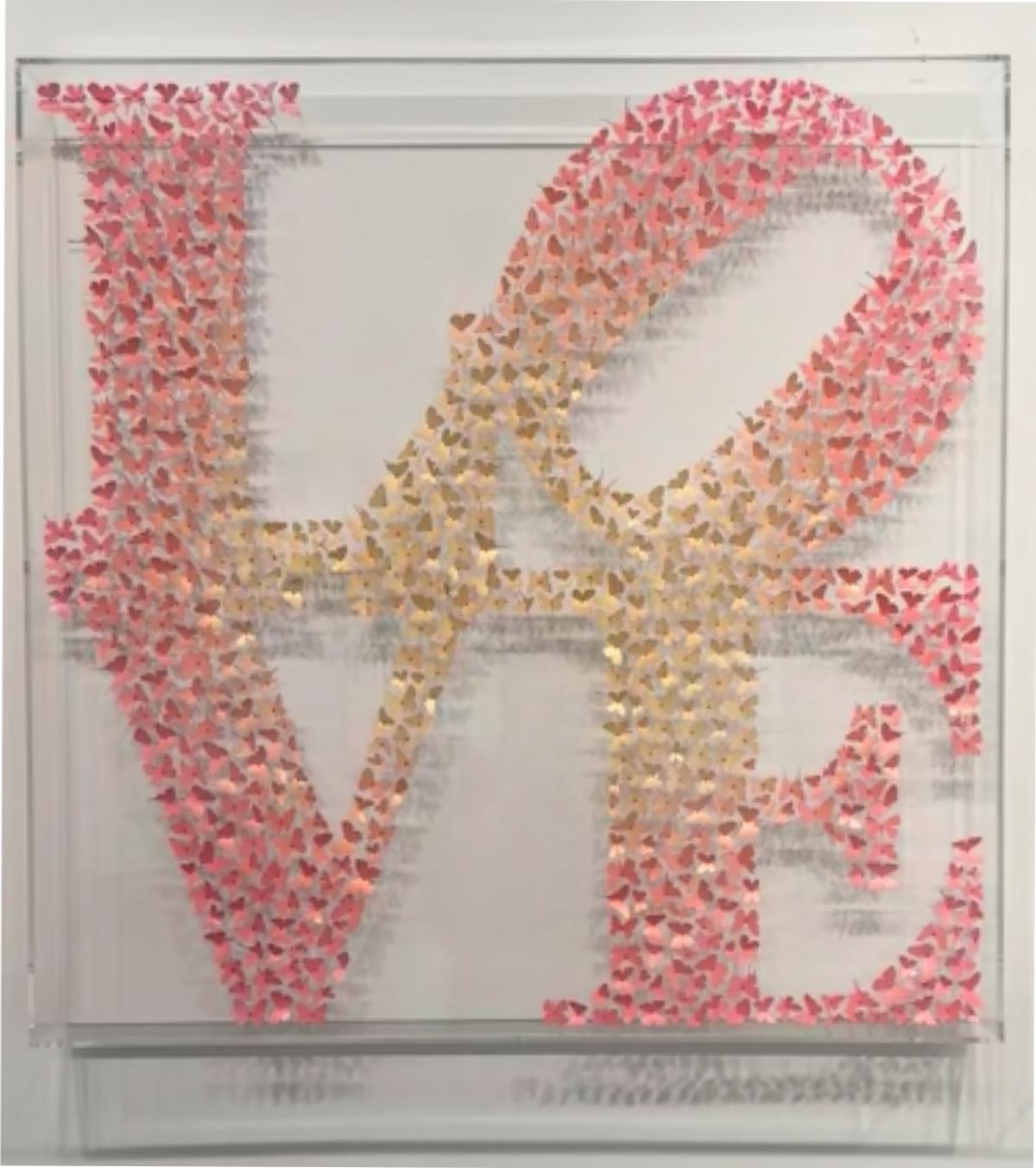 Charles Patrick - After Robert Indiana Pop Art Paper Cut Butterflies ...