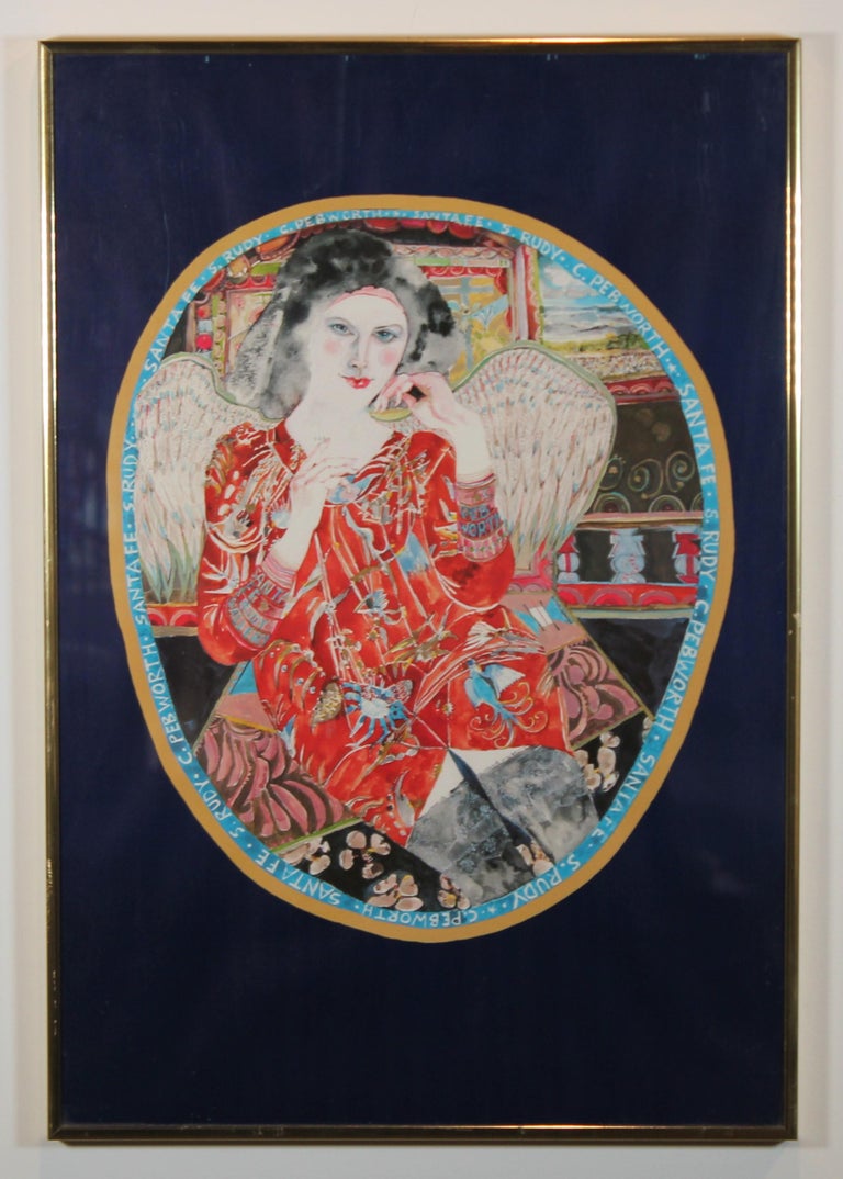 Charles Pebworth - Woman with Wings for S. Rudy Gallery in Santa Fe For ...