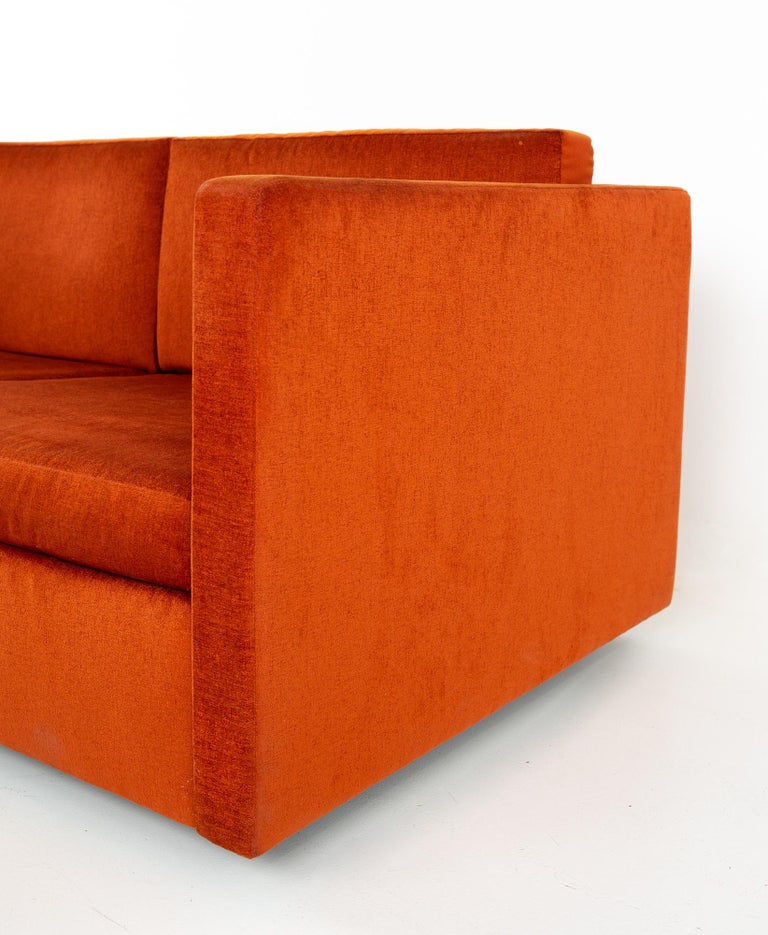 Charles Pfister for Knoll Mid Century Loveseat Settee Sofa at 1stDibs