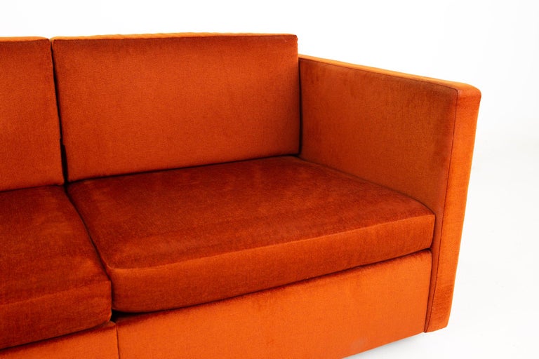 Charles Pfister for Knoll Mid Century Loveseat Settee Sofa at 1stDibs