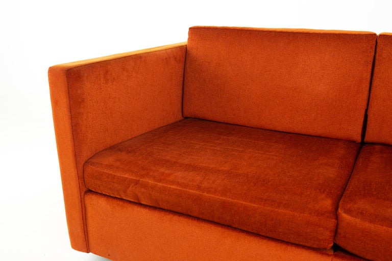 Charles Pfister for Knoll Mid Century Loveseat Settee Sofa at 1stDibs