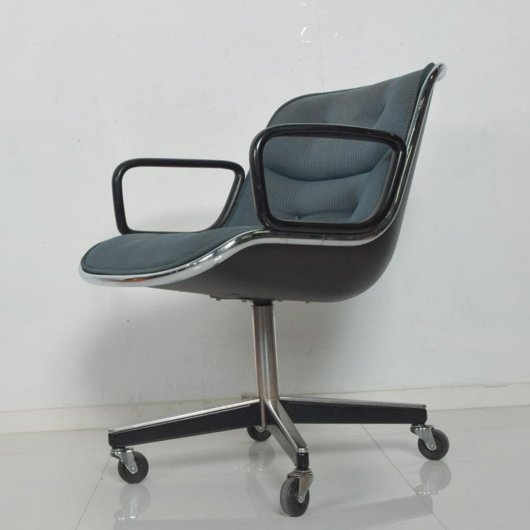 Charles Pollock Office Chair for Knoll with Upholstery Mid-Century ...