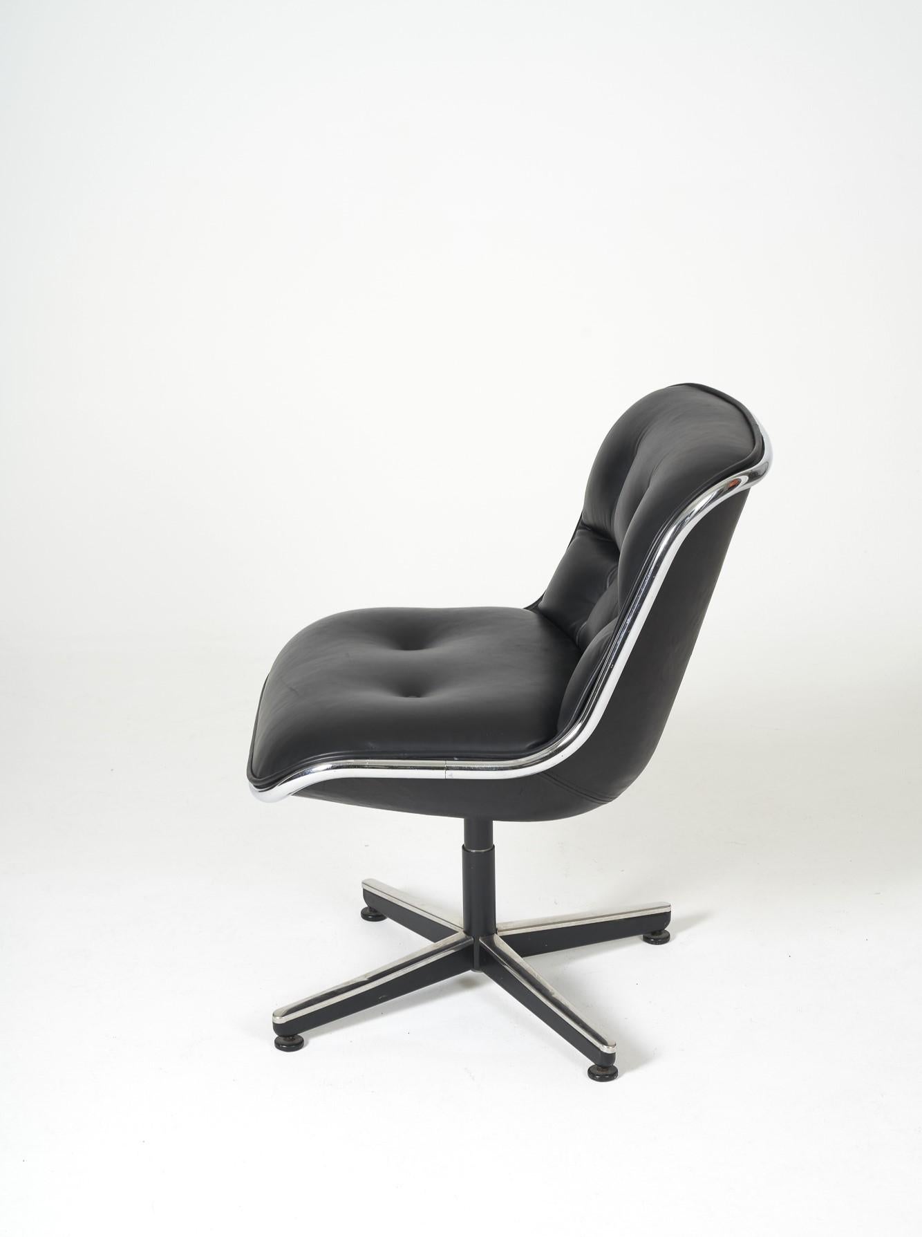 Charles Pollock office chair, Knoll International Edition at 1stDibs