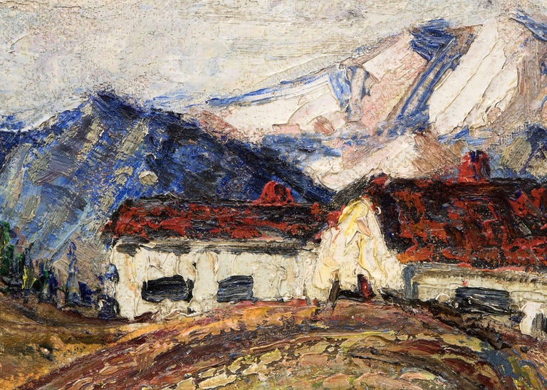 Charles Ragland Bunnell - Untitled (Colorado Farm and Mountains) at 1stDibs