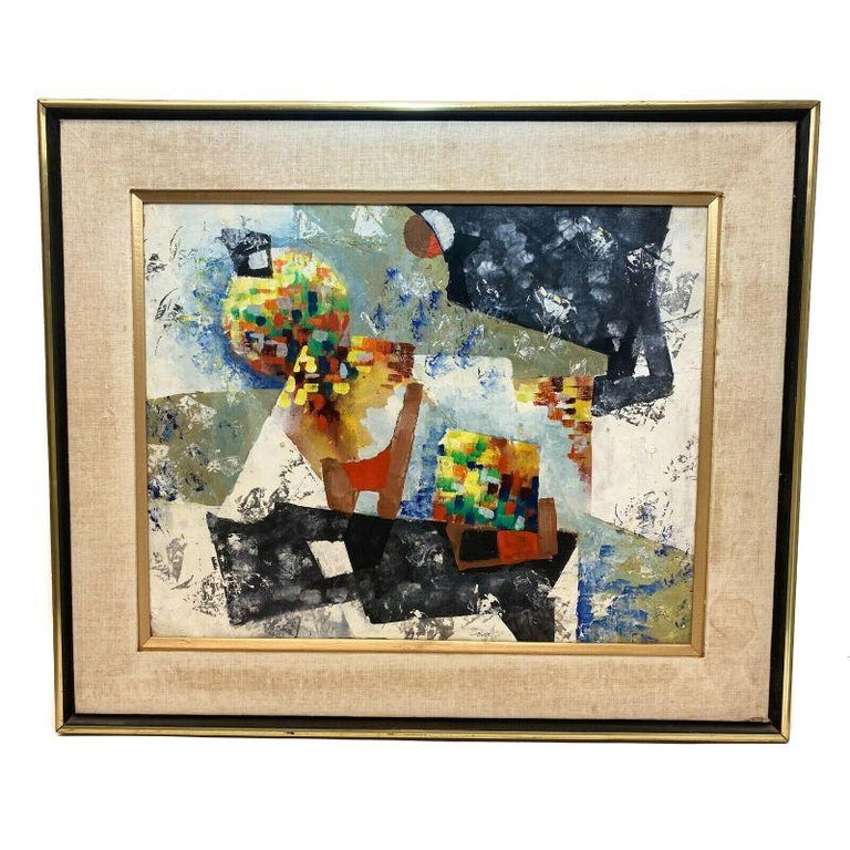 Charles Ragland Bunnell Oil on Board Abstract Painting For Sale at 1stDibs